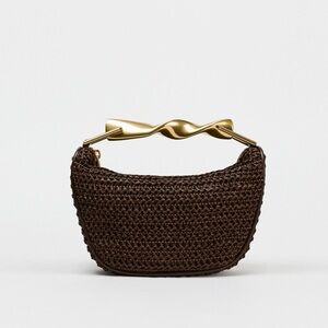 Zara | Bags | Zara Mini Bag With Metallic Handle | Poshmark